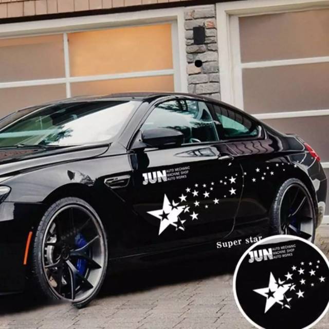 Stiker mobil sedan sticker body samping motif bintang stiker mobil ...