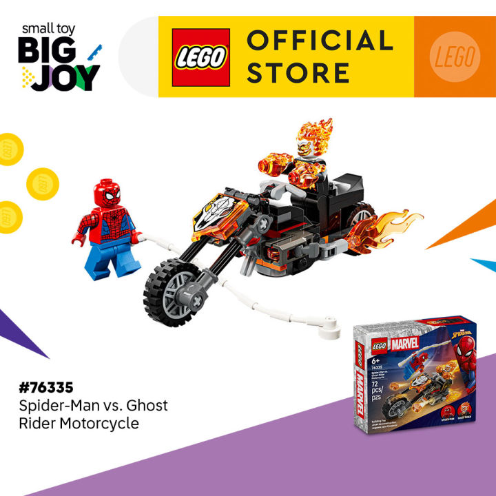 LEGO Super Heroes 76335 Spider-Man vs. Ghost Rider Motorcycle (72 ...