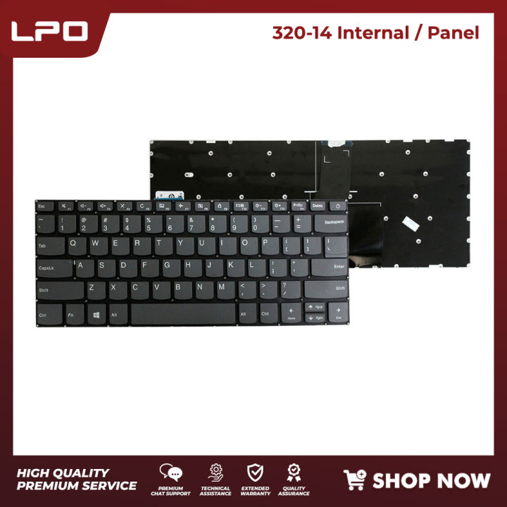 LPO Laptop Keyboard 320-14 Compatible with Lenovo IdeaPad 320-14 320 ...