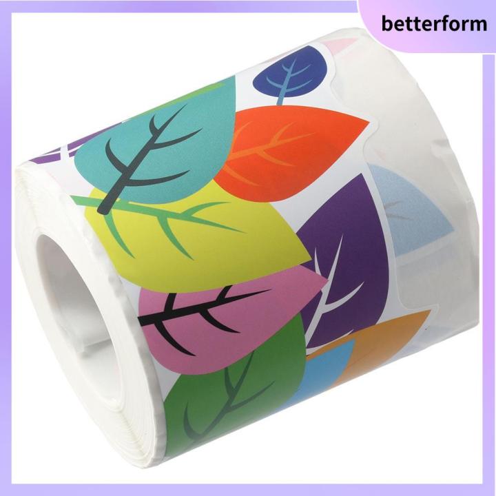 BETTERFORM 3 Inch x 66 Feet Bulletin Board Border Colorful Leaf Self ...