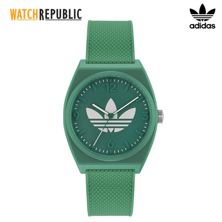Adidas Project Two Green Resin Analog Quartz Watch For Unisex ...