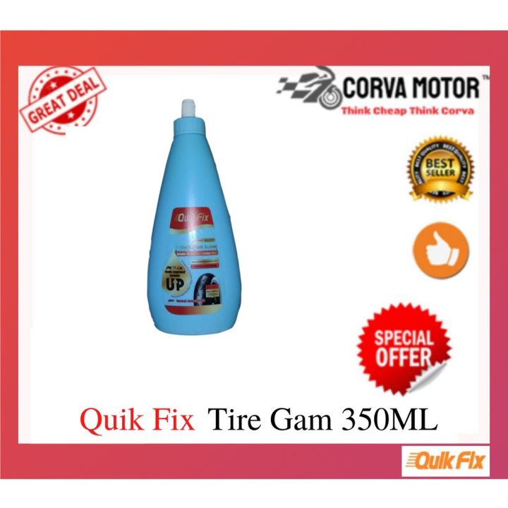 Quik Fix Tayar Tubeless Gam Tayar Gam 380Ml | Lazada