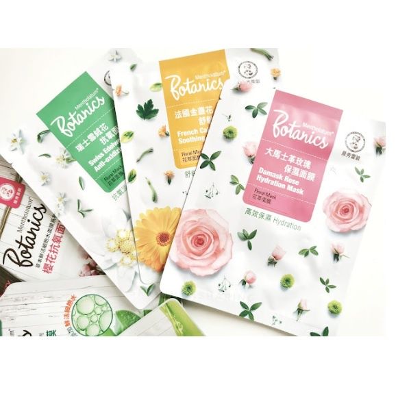 Mentholatum Botanics 100% Natural Floral/ 100% Fibre Extract Mask ...