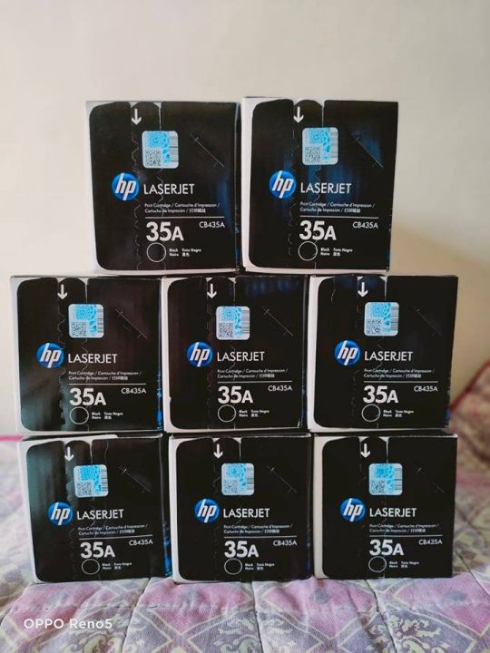 Original HP 35A Black Toner Cartridge | Works with HP LaserJet P1005 ...