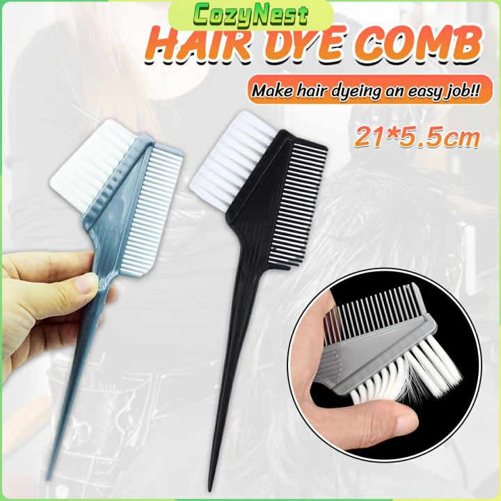 C.N. Hair Color Dye Applicator Double-head Brush Comb Gray And Black ...