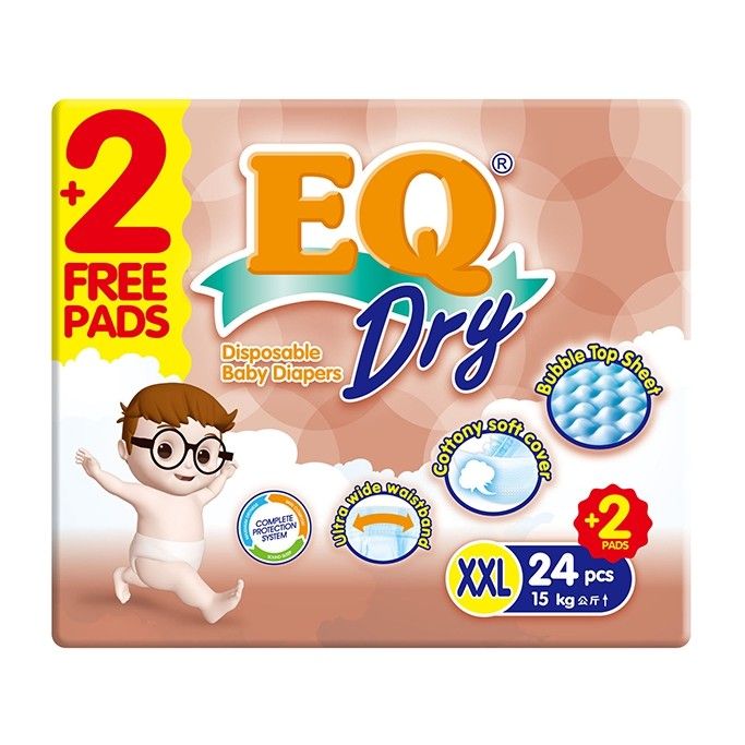 EQ Dry Econo Pack XX Large 24's - Tape Baby Diapers | Lazada PH