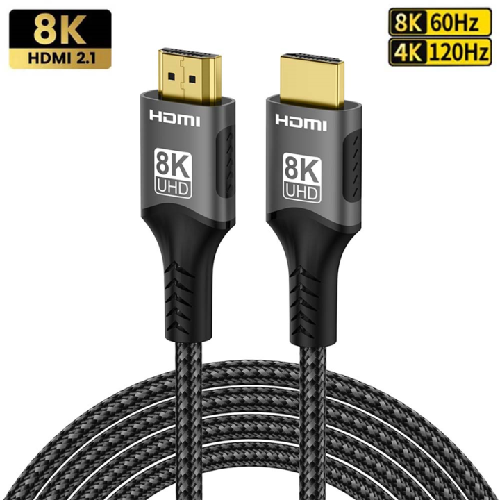 8K HDMI Cable High Speed 48Gbps HDMI 2.1 hdmi to hdmi high definition ...