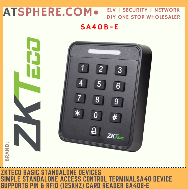 ZKTeco Standalone Door Access Keypad Reader Control Terminal Card ...