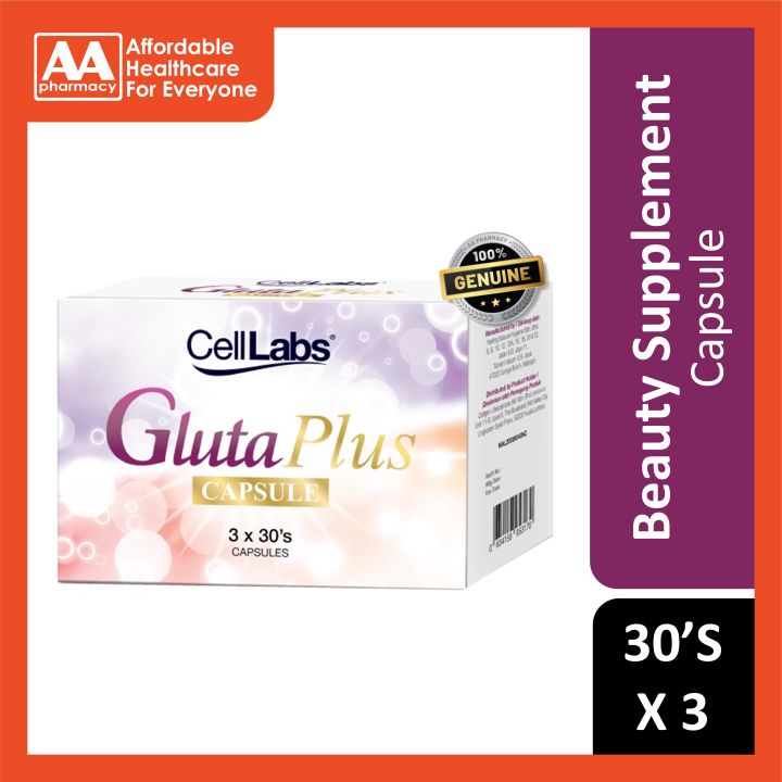 Celllabs Gluta Plus Capsule 30's X3 | Lazada