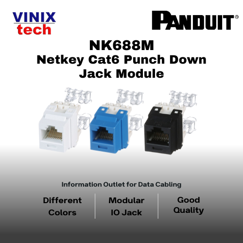 Panduit NK688M NetKay Cat6 Punchdown Jack Module | Lazada PH