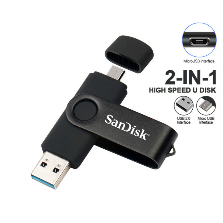 OTG 2 in 1 Micro USB Flash Drive 2.0 8GB 16GB 32GB 64GB 128GB 256GB ...