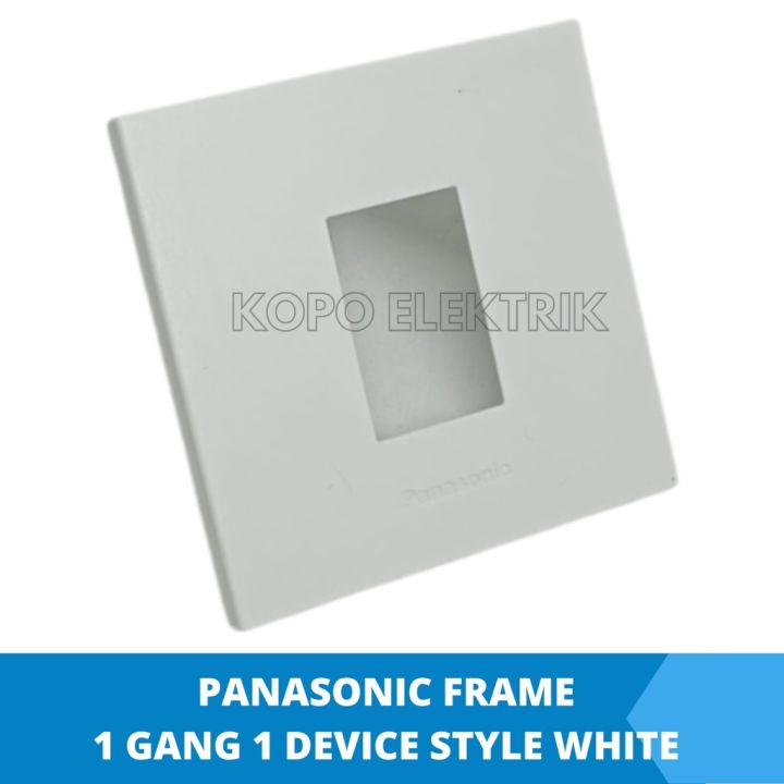 Panasonic Frame 1 Gang 1 Device style white | Lazada Indonesia