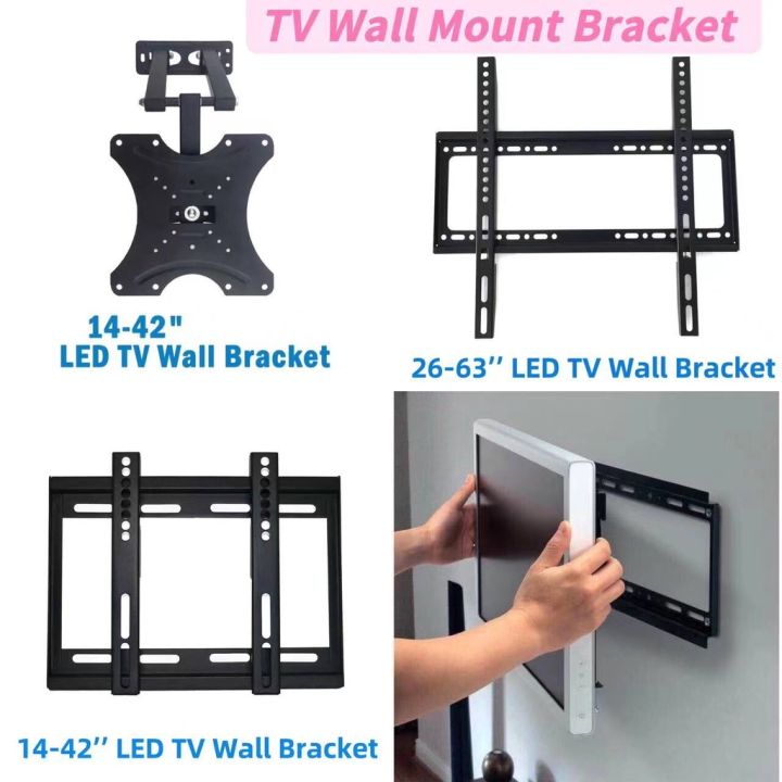 High Quality TV Wall Mount Bracket 14" To 63" Sizes Adjustable ...