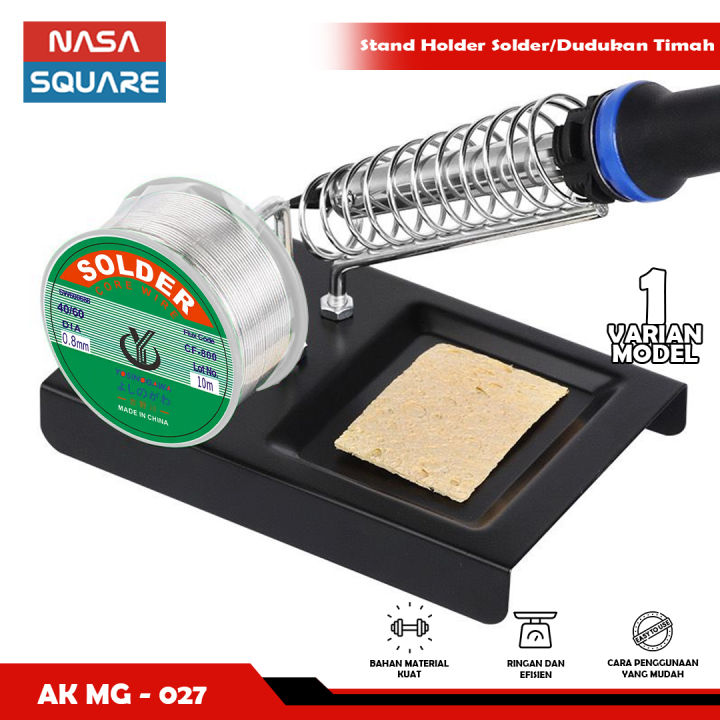 Alat atau Tempat Bentuk Persegi Dudukan Solder dan Timah Stand Holder ...
