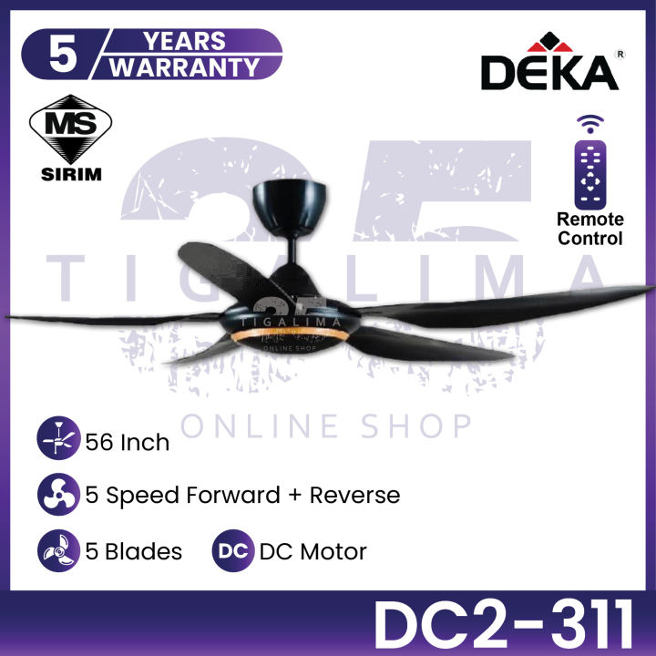 DEKA Fan Deka DC2-311 KRONOS F5DC FANZO TURBO 56Inch 5 Blades DC Motor ...