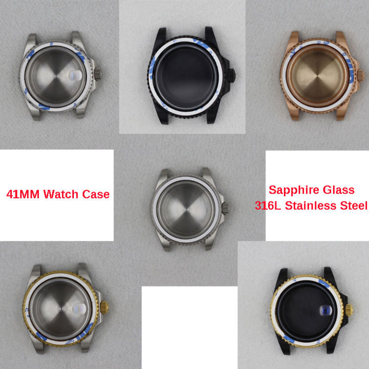 41MM Watch Case Waterproof Retro Watch Modified Case Kit for NH35/NH36 ...