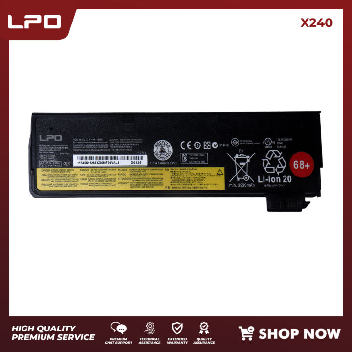 LPO Laptop Battery X240 Compatible with Lenovo ThinkPad T440 T440S X240 ...