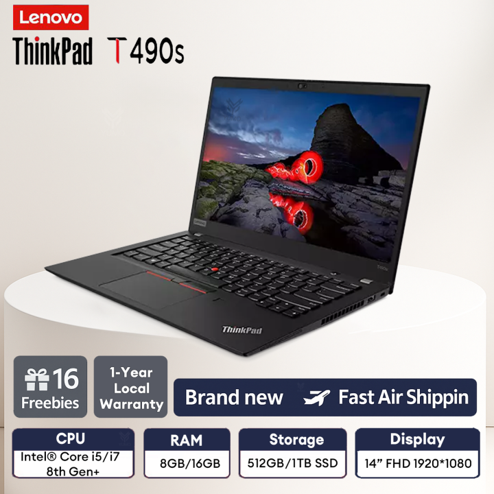 Lenovo ThinkPad T490s Laptop | i5 i7 | 14” FHD IPS | 16GB RAM | 512GB ...