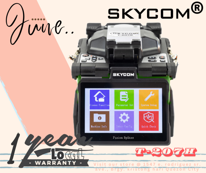 Skycom Fiber Optic Fusion Splicing Machine Model T-207H (2023 model) | Lazada PH
