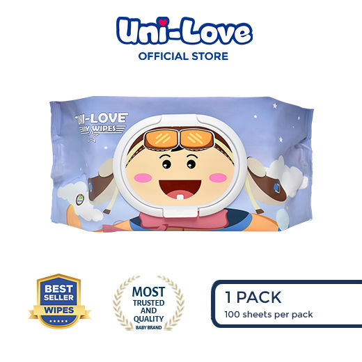 UniLove Unscented Baby Wipes (Aviation Series) 100's Pack of 1 | Lazada