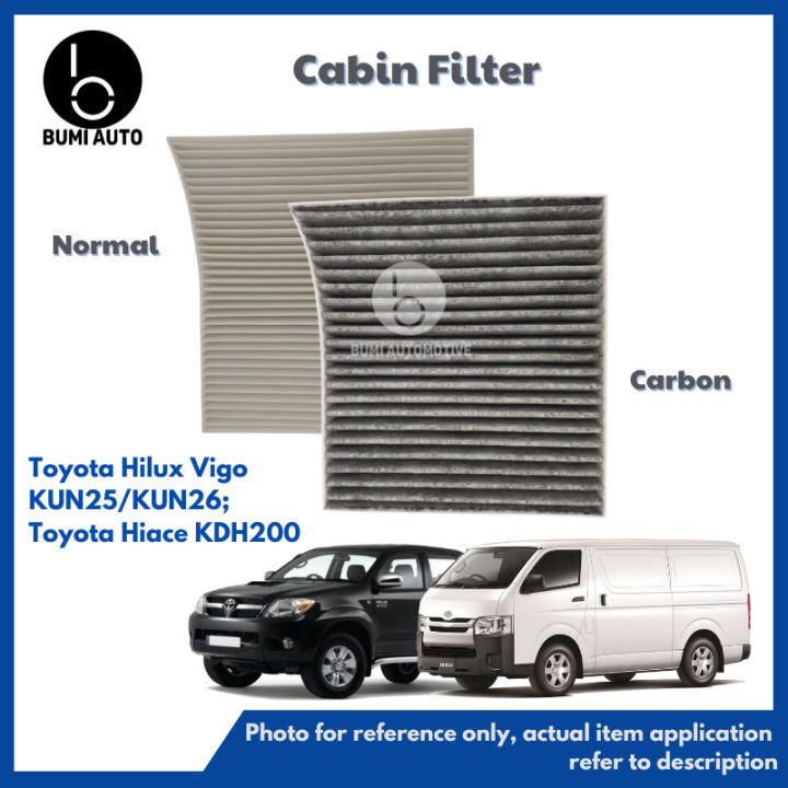 Toyota Hilux Vigo KUN25 KUN26 Hiace KDH200 Normal / Carbon *Curve/Slant ...