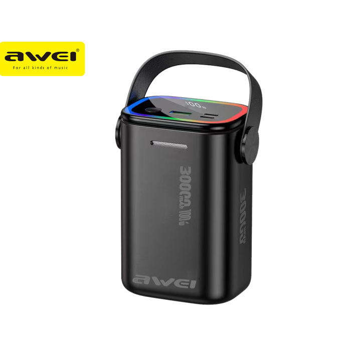 Awei P15K 30000mAh Powerbank 100W Fast Charging 2 Type-C Port Quick ...