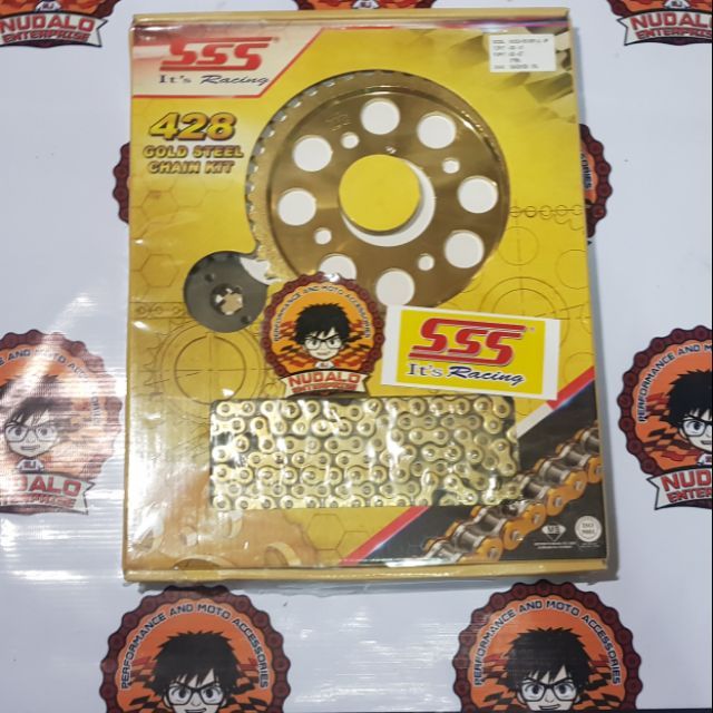 SSS Chainset 428 for RS150 / GTR150 | Lazada PH