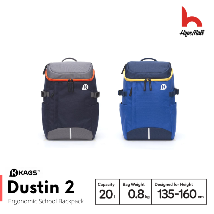 KAGS Dustin 2 Series Ergonomic School Backpack | Lazada Singapore