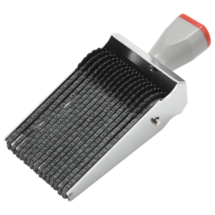 (HKTU) Multipurpose 15 Digit Alphabet Rolling Rubber Stamp English ...