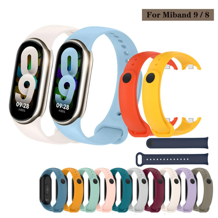 สายรัดข้อมือใส่สบายซิลิโคนนิ่มสำหรับวง Xiaomi Mi 9 8 Miband 9 | Lazada ...