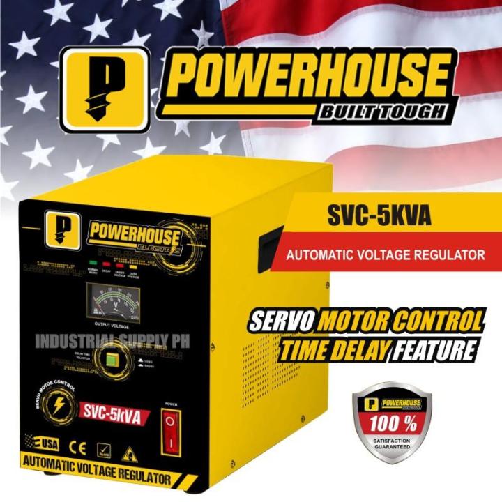 Powerhouse SVC-5kVA Automatic Voltage Regulator (AVR) Servo Motor Type ...