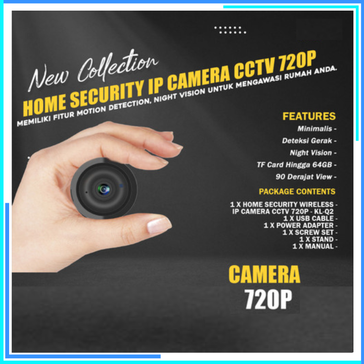 COD SANNCE Security HD Wireless IP Camera CCTV 720P / kamera cctv kecil ...