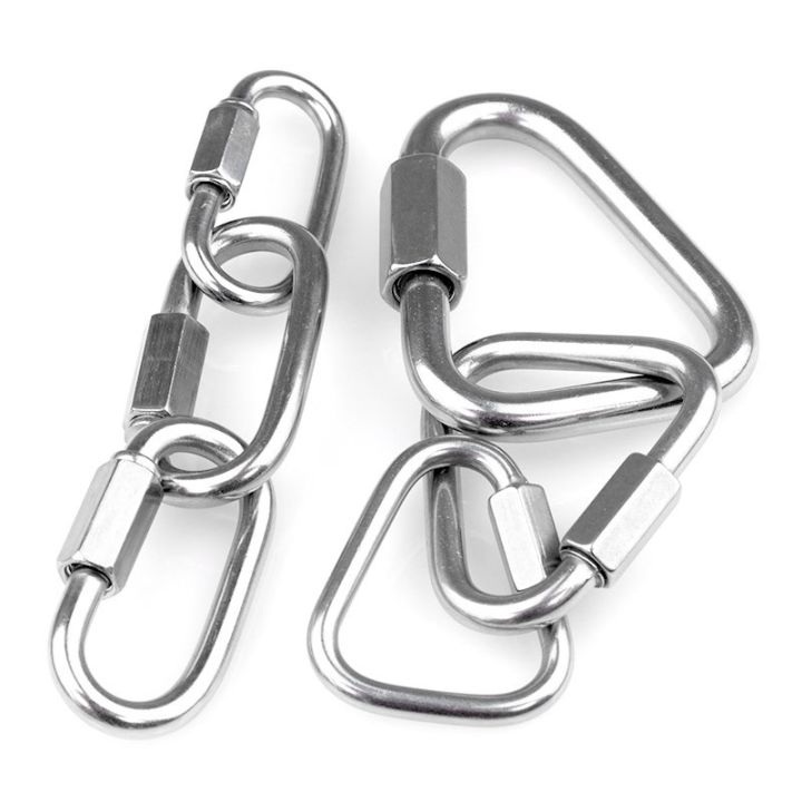 Screw Lock Climbing Gear Carabiner Quick Links Safety Snap Hook ...