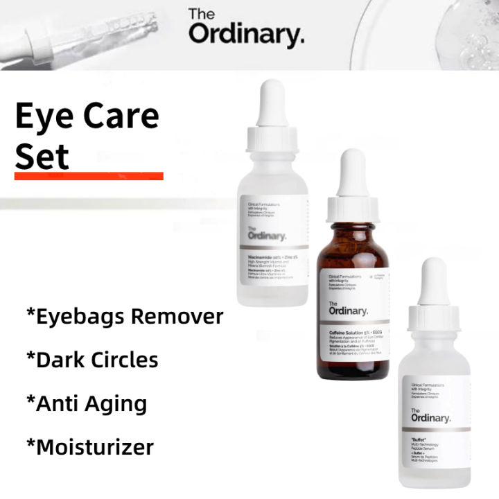 The Ordinary Eye Care Set Niacinamide Serum / Multi-Peptide (Buffet ...