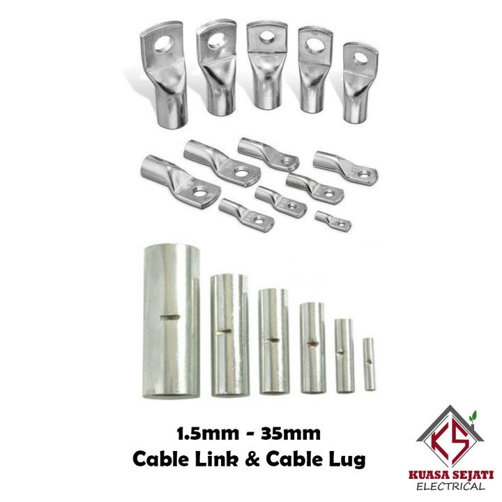 1.5mm/2.5mm/4mm/6mm/10mm/16mm/25mm/35mm - Cable Lug & Cable Link Tinned ...