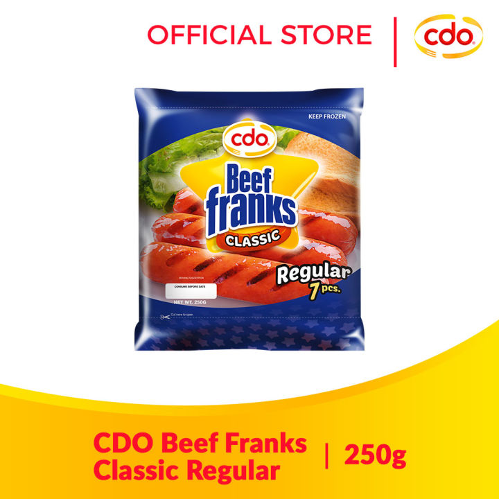 CDO Beef Franks Classic Regular 250g | Lazada PH