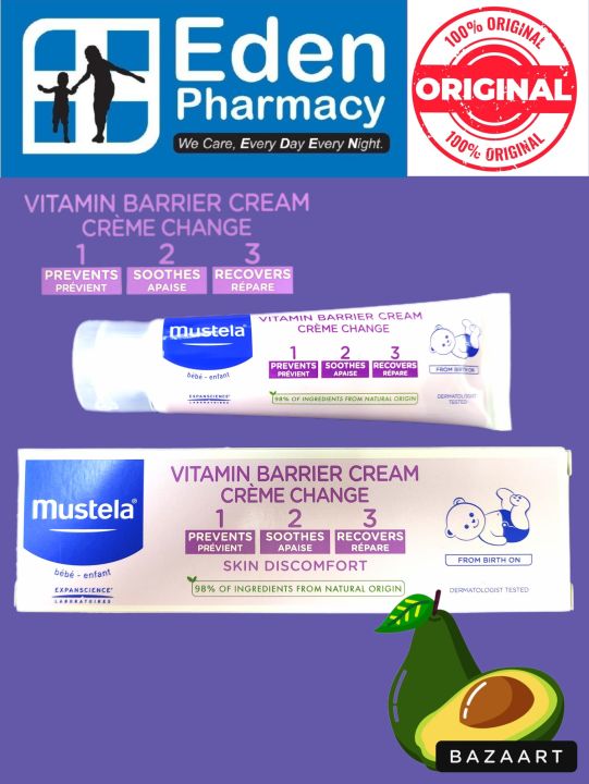 Mustela 123 Vitamin Barrier Cream ( 50ML ) | Lazada