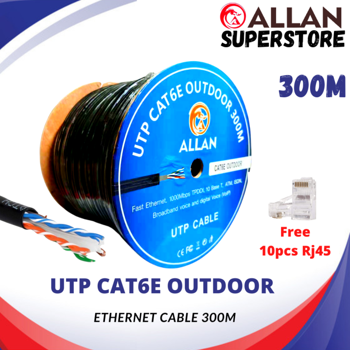 Allan Superstore CAT6 Quality Outdoor UTP Ethernet LAN Cable 305m ...