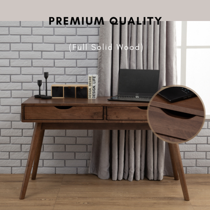 Alora Furniture - LAMAR Full Solid Wood Console Table With Drawer ...