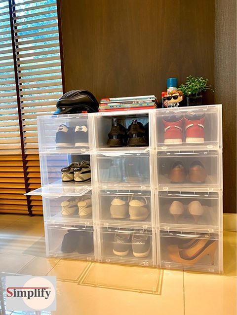 กล่องใส่รองเท้า สีขาว Simplify - Shoe Box (1 ชุดได้ 6 กล่อง) | Lazada.co.th