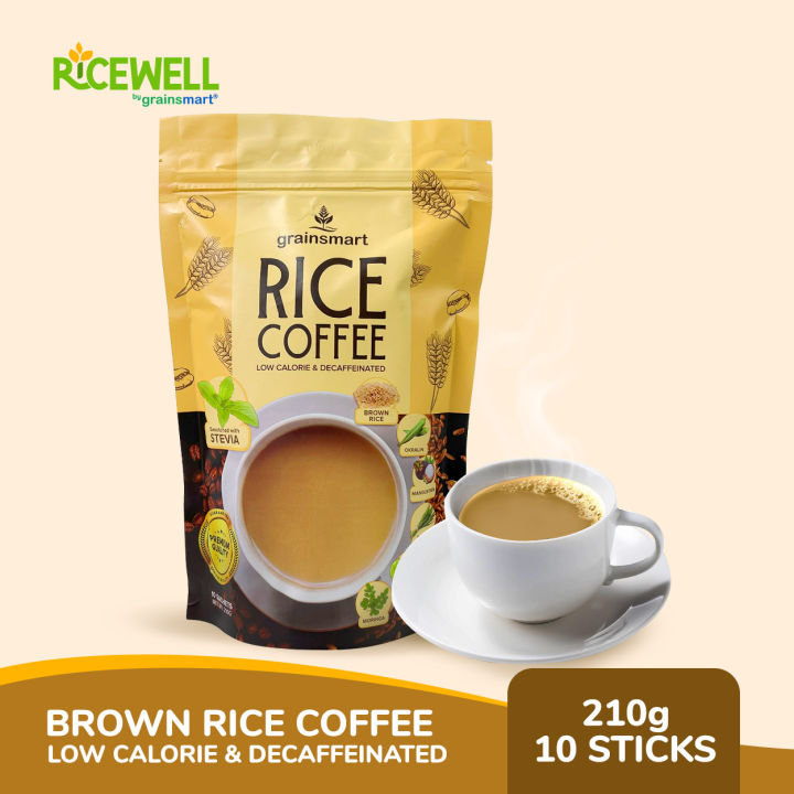 Grainsmart Ricewell Brown Rice Coffee with Rice Husk and Stevia 210g ...