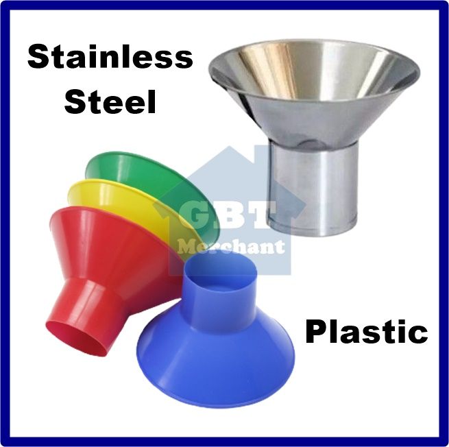 Aluminum Food Funnel / Stainless Steel Food Funnel / Corong Bungkus Sup ...