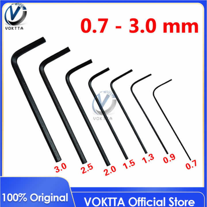 VOKTTA 7pcs set Mini Hex Allen Wrench Screwdriver Micro Hex Wrench 0.7mm 3mm Hand Tool Kit Lazada Lazada