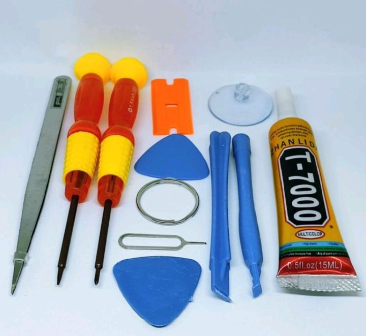 OBENG ALAT PEMBUKA SEMUA TIPE HANDPHONE OBENG SET 10 IN 1 PLUS LEM T ...