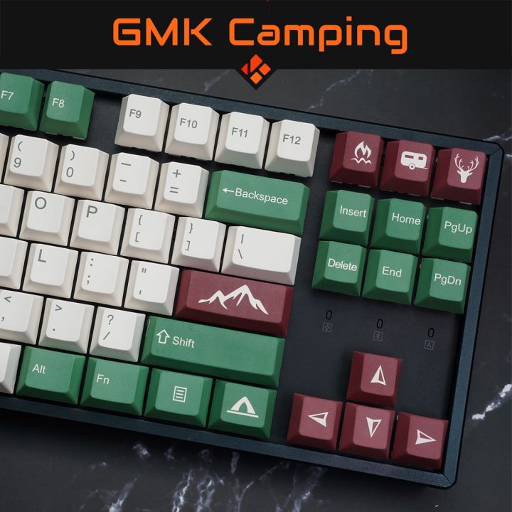 Keycap Camping PBT profile Cherry in dyesub 143 nút cho bàn phím cơ ...