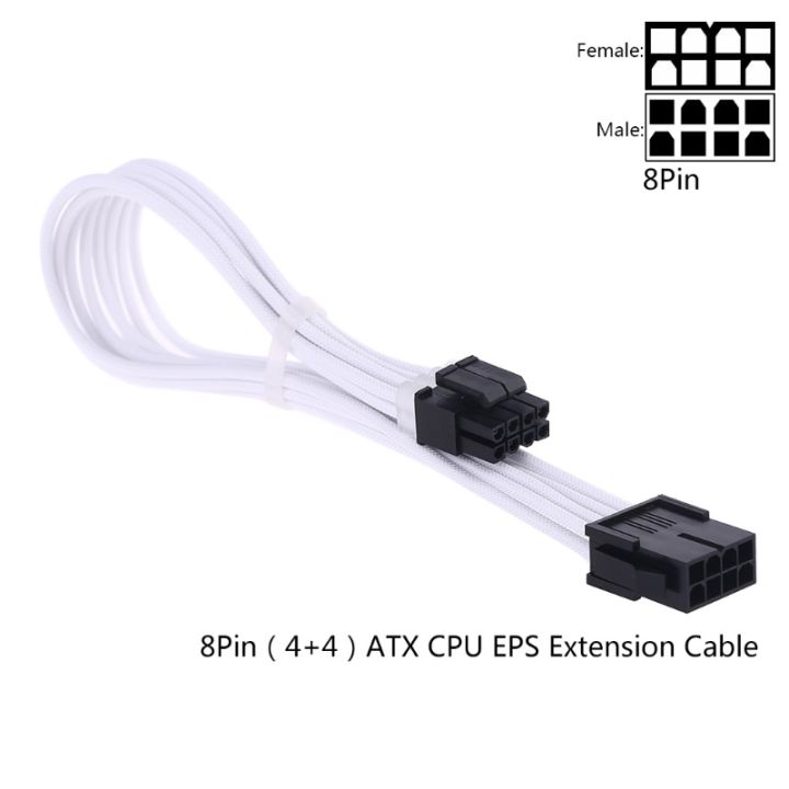 Sleeve Extension Power Supply Cable 24-Pin A Tx/eps/8-Pin Pci-E Gpu ...