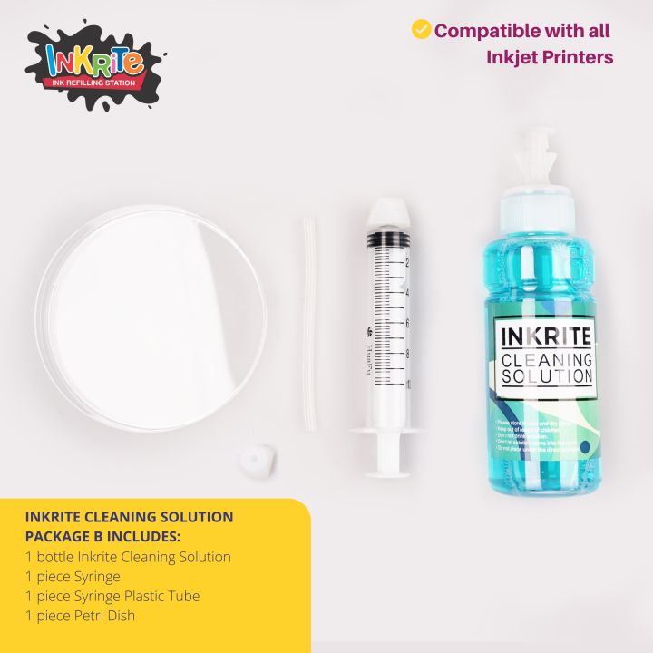 Inkrite Printer Cleaning Solution for Inkjet Printers, 100 ml | Lazada PH