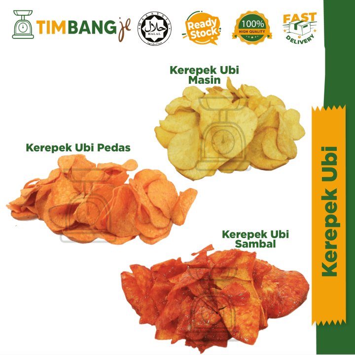 Kerepek Ubi Ubi Masin Ubi Pedas Ubi Sambal 600g 500g | Lazada