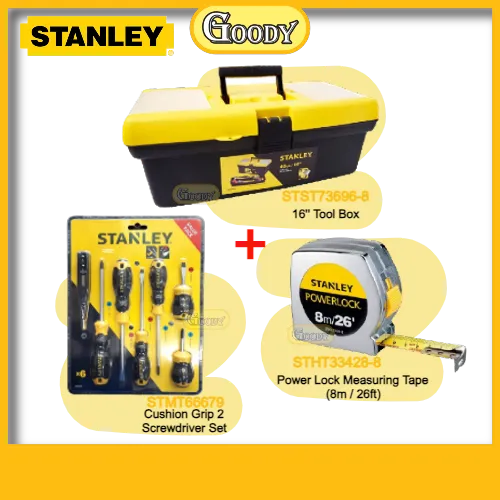 STANLEY HAND TOOL SET A [STST73696-8 + STMT66679 + STHT33428-8] TOOL ...