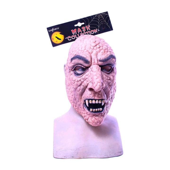 Partyforte Halloween Horror Latex Half Mask - Reptile Skin [LOCAL ...